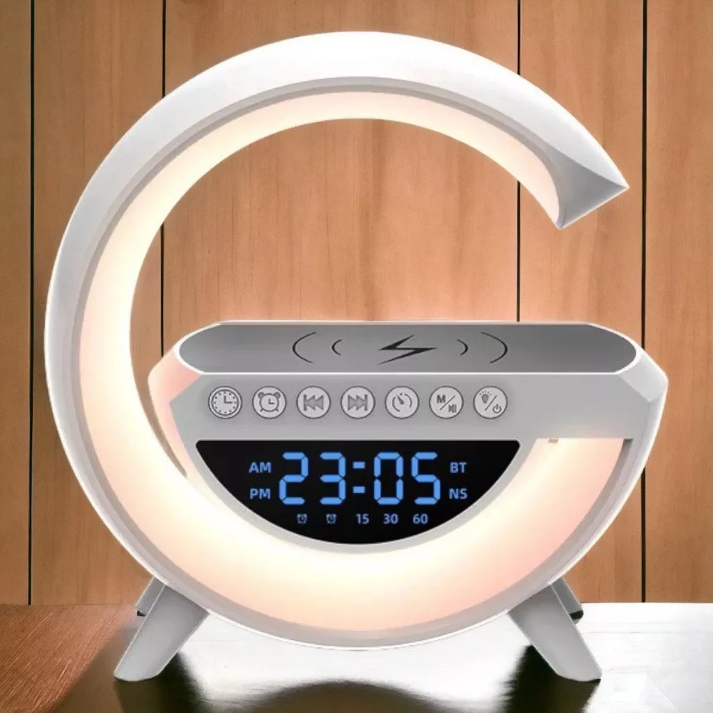 Caxinha-de-Som-G-Speaker-Com-Rel-gio-Lumin-ria-Bluetooth-Carregador-Sem ...