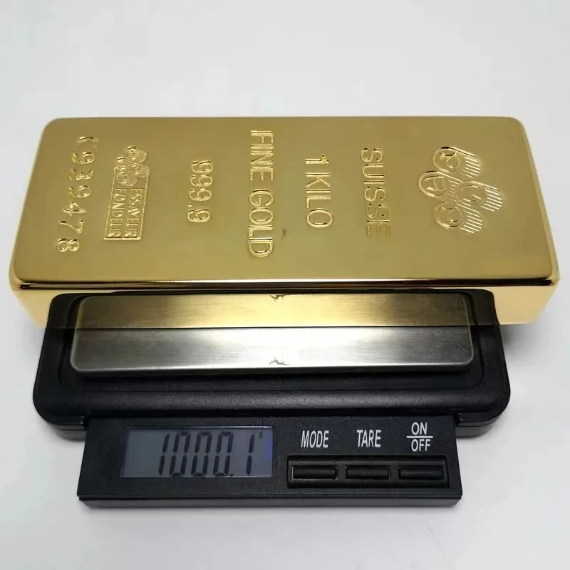 1:1 Copy Switzerland 1kilo/1000g 24k Gold Bar Gold Bullion Replica ...