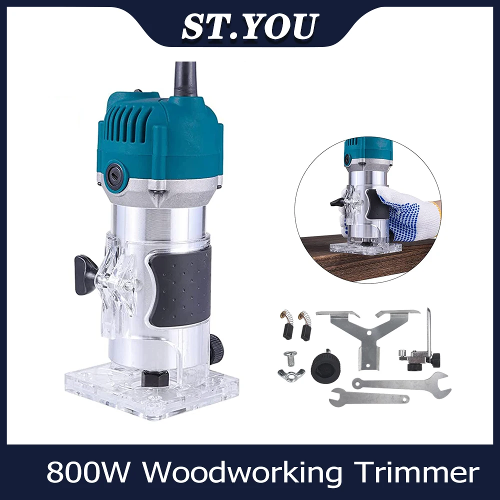 Wood-Router-800W-Woodworking-Electric-Trimmer-220V-30000rpm-DIY-Carving ...