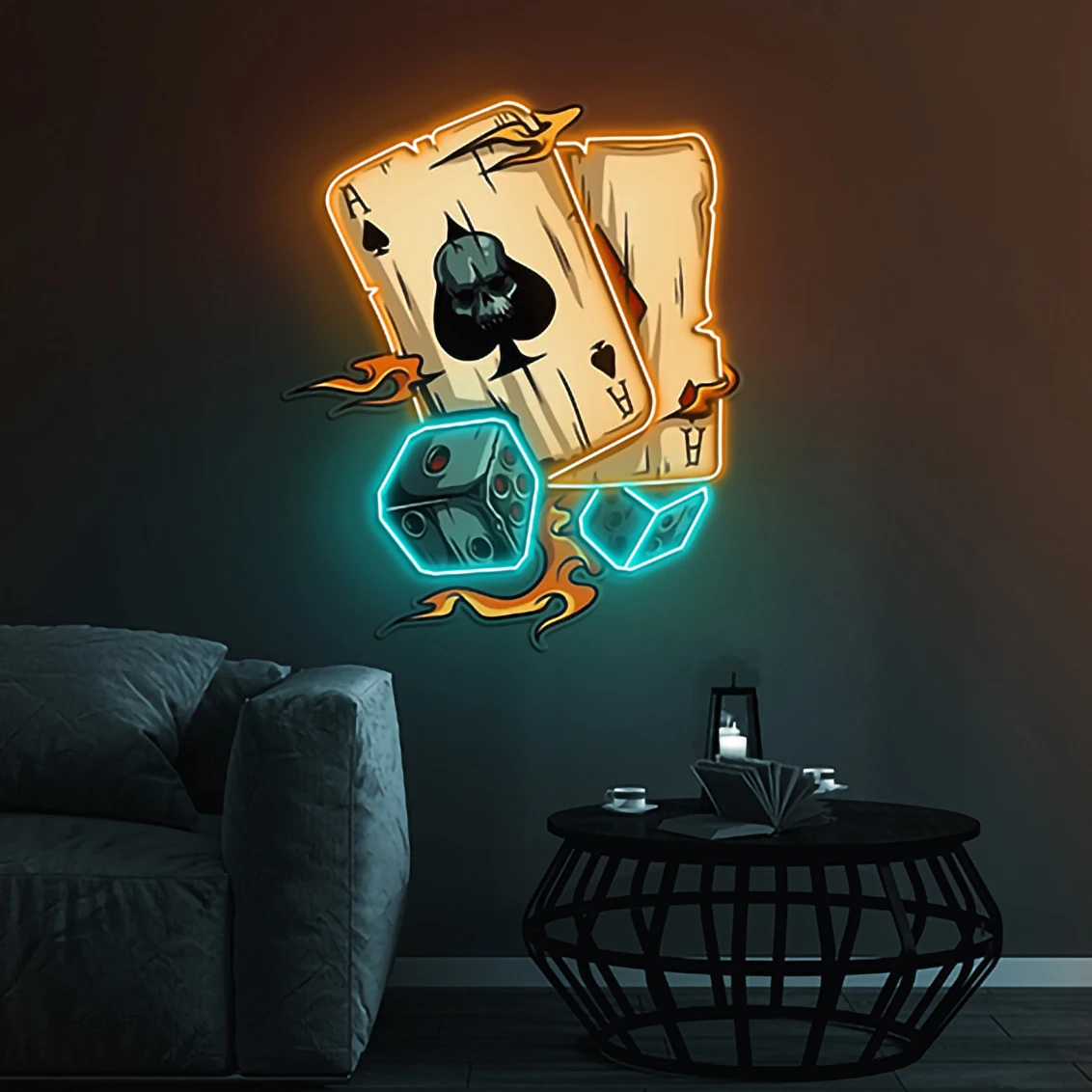 Dice-Neon-Sign-Playing-Cards-Neon-Sign-UV-Print-Dice-and-Playing-Cards ...