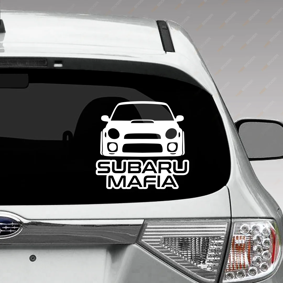 Cool car sticker for Subaru mafia, vinyl car sticker for Subaru ...