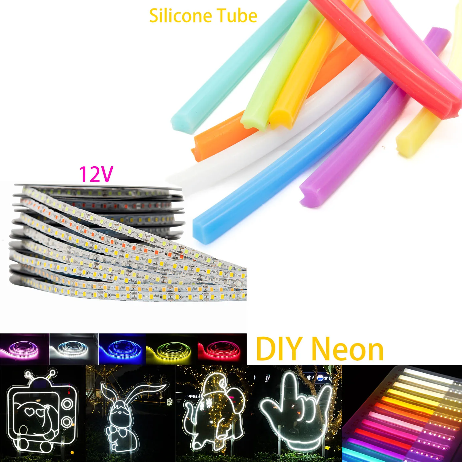 DC12V-1m-20m-DIY-Neon-Separate-Silicone-Neon-Strip-6mm-8mm-12mm-S ...