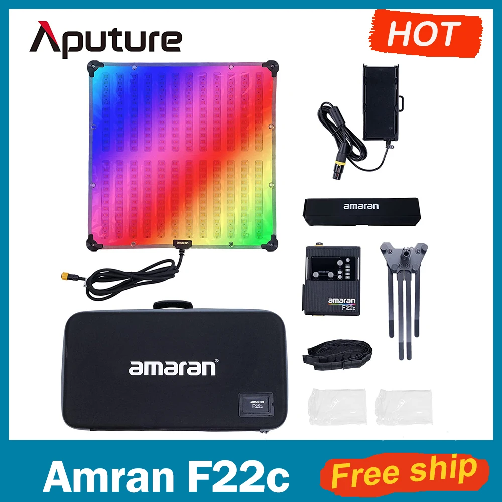 Aputure-Amaran-F22c-200W-RGBWW-Flex-LED-Photo-Light-with-Honeycomb-Grid ...