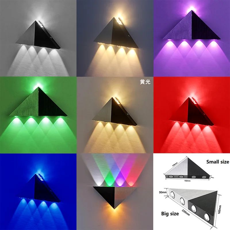 LED-wall-sconce-5W-9W-simple-triangle-wall-light-indoor-home-porch ...