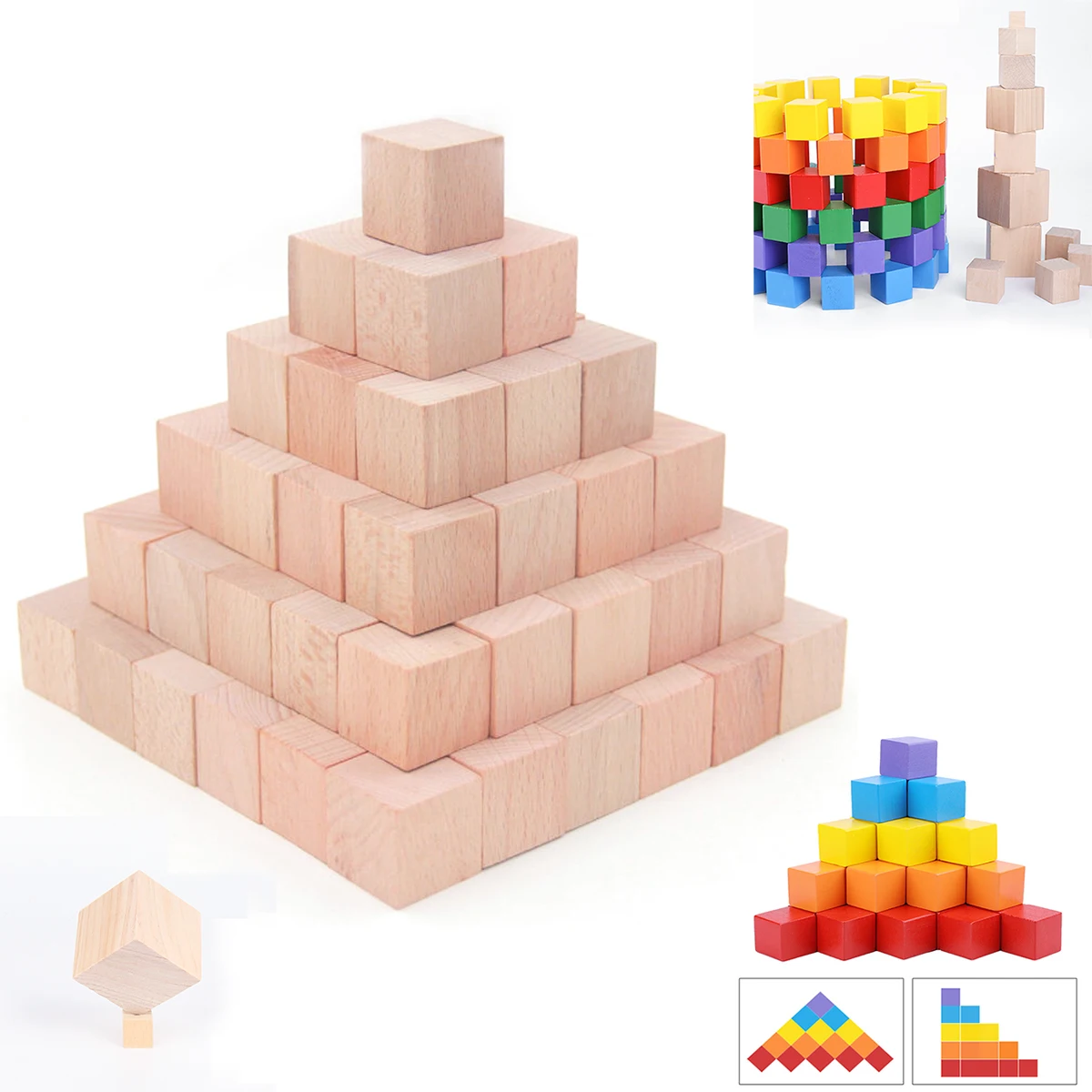 10-20-50PCS-Unfinished-Blank-Mini-DIY-Wooden-Square-Blocks-1-1-5-2-2 ...