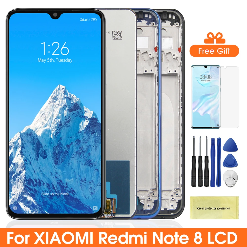 Pantalla táctil Digital de 6,3 "para Xiaomi Redmi Note 8, pantalla Lcd ...