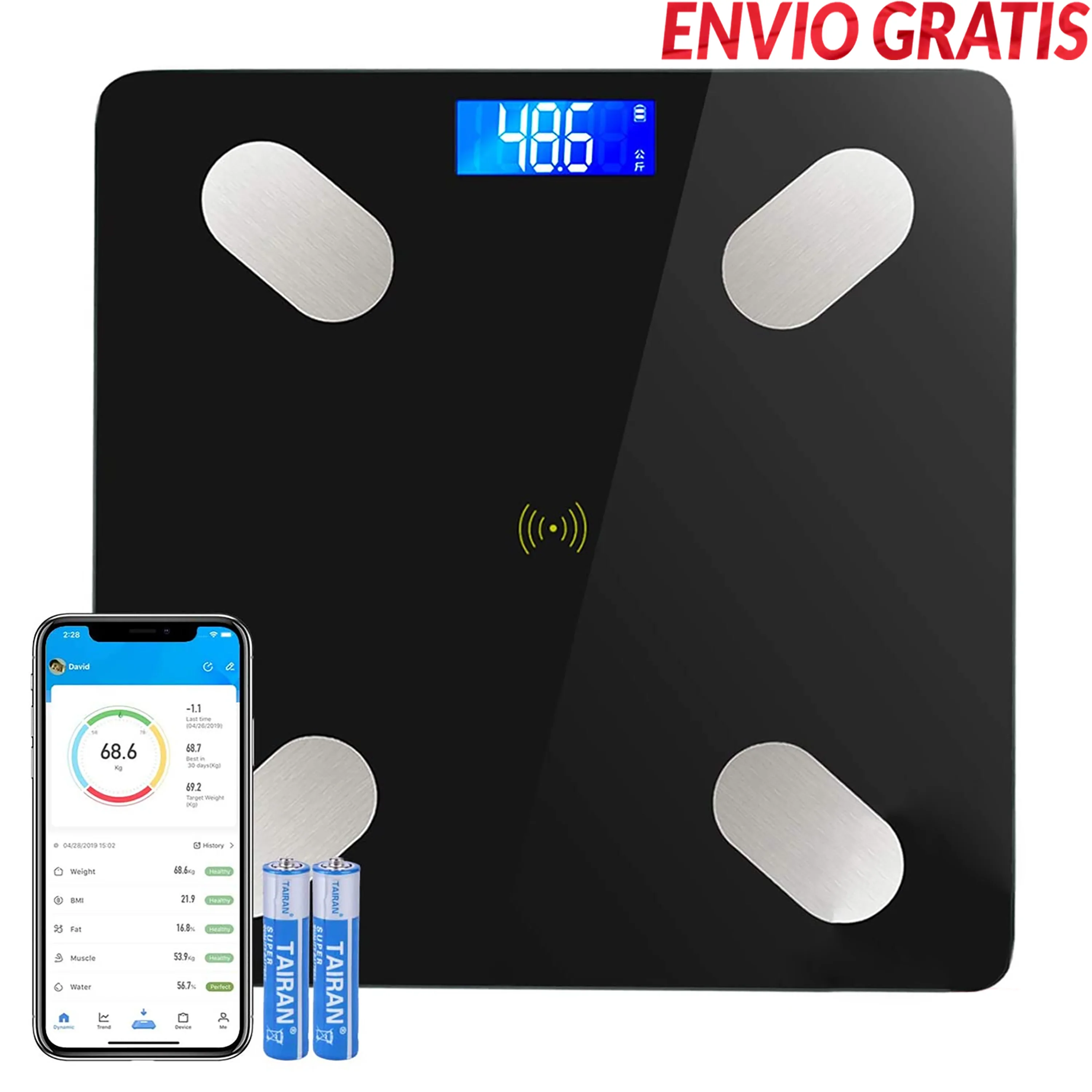 Balanza-de-Ba-o-Inteligente-Body-Scale-con-BLUETOOTH-Sensor-de-Paso-en ...
