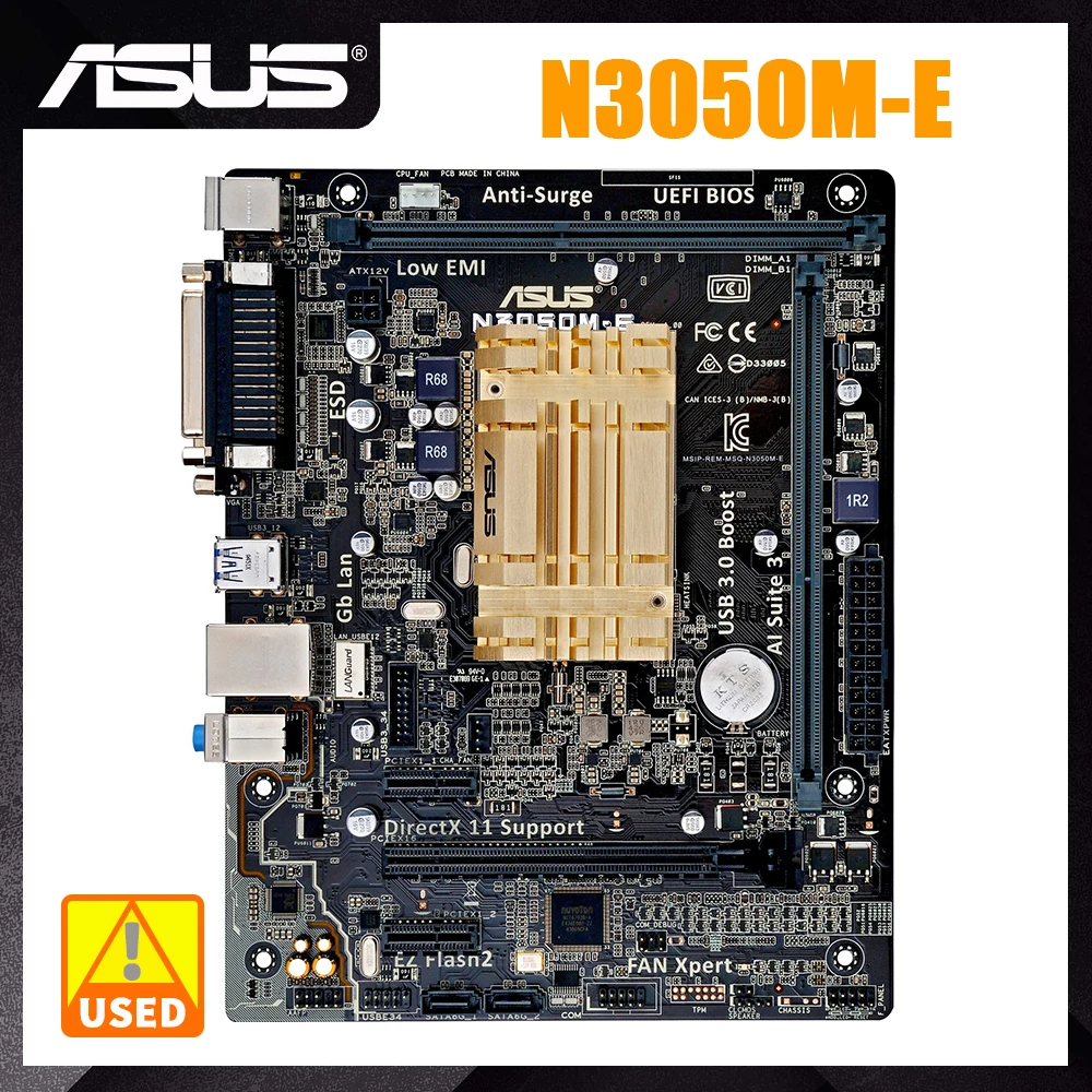ASUS-placa base integrada N3050M-E, procesador Intel Cherry Trail ...