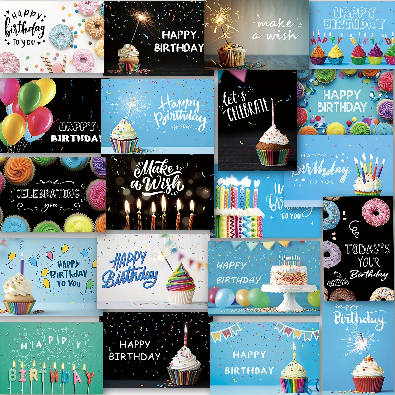 20-Happy-Birthday-Greeting-Cards-with-Envelopes-Combination-Set ...