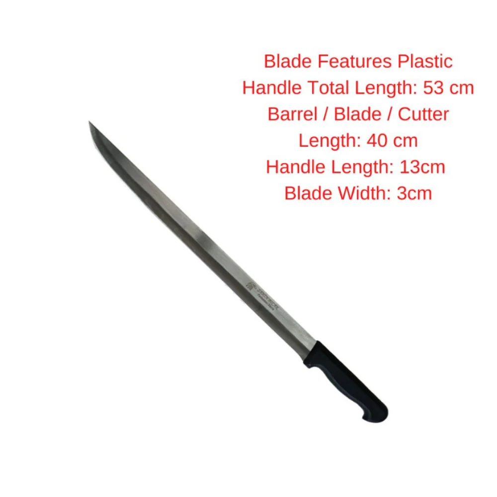 Erzurum Cag Kebab Doner Knife 53cm Stainless Steel Long Sharp Meat Ham ...