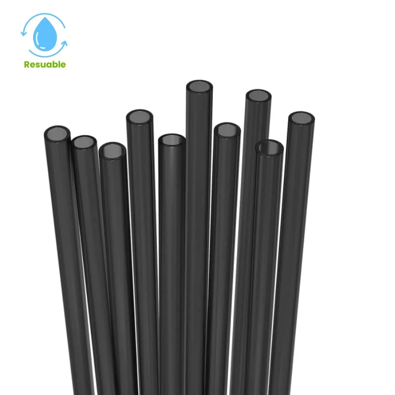8PCS-Reusable-Black-Straws-For-Stanley-40-oz-30-oz-Tumbler-12inch ...
