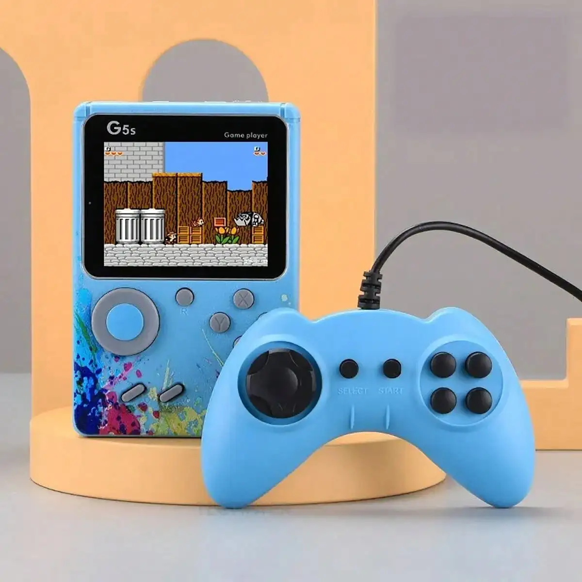 Video Game Console Mini Retro Portable Tv Palm Game Console with Built ...