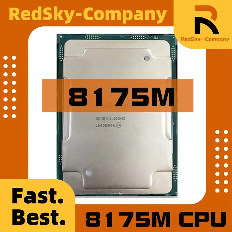 1pcs/lot Perfect test Xeon Platinum 8175M CPU 24 Cores 48 Threads 2 ...