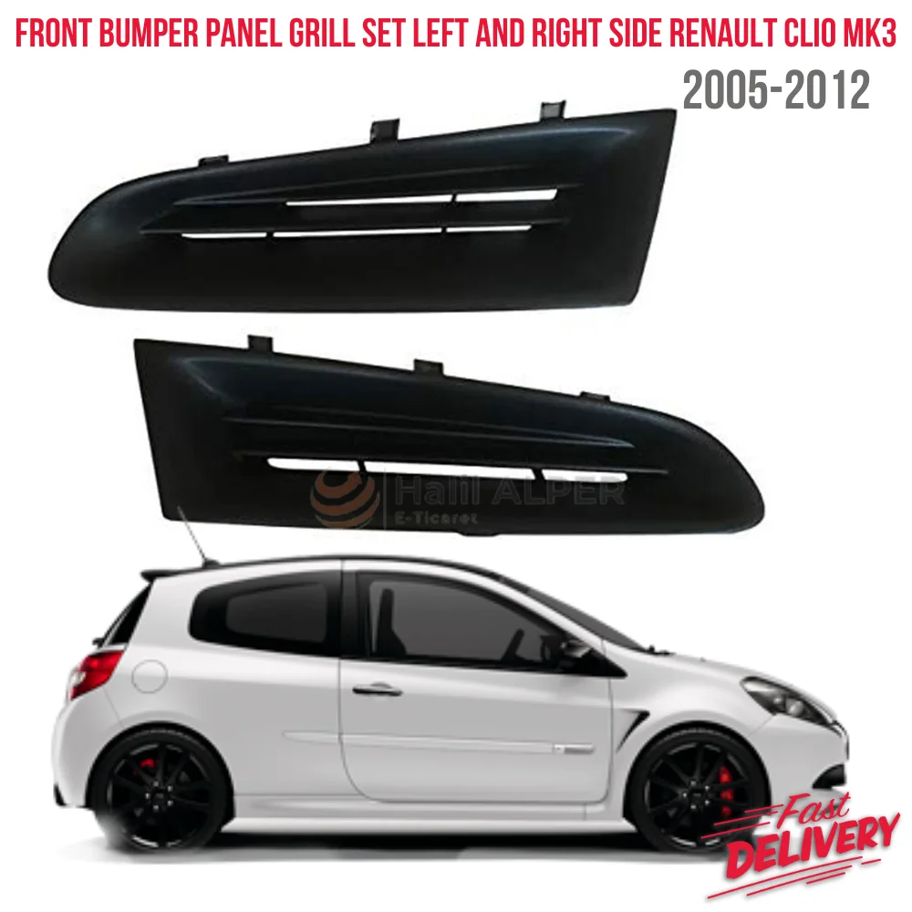 Front-bumper-panel-grill-set-left-and-right-side-for-RENAULT-CLIO-MK3 ...