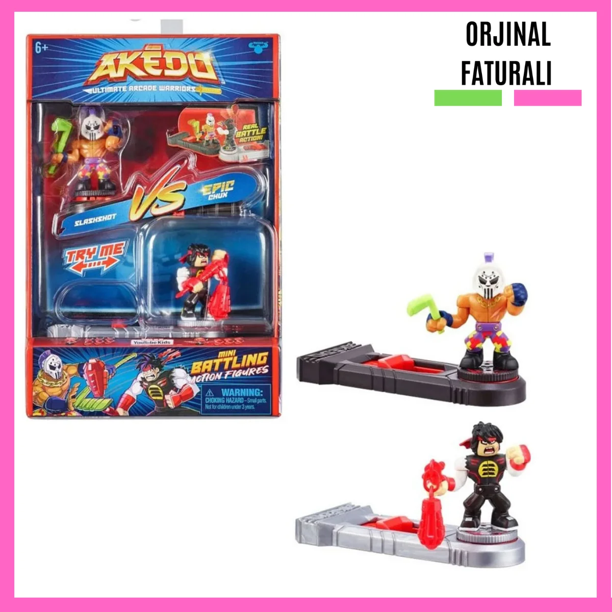 Akedo figuras de acción Ultimate Warriors, Arcade, minifiguras de ...