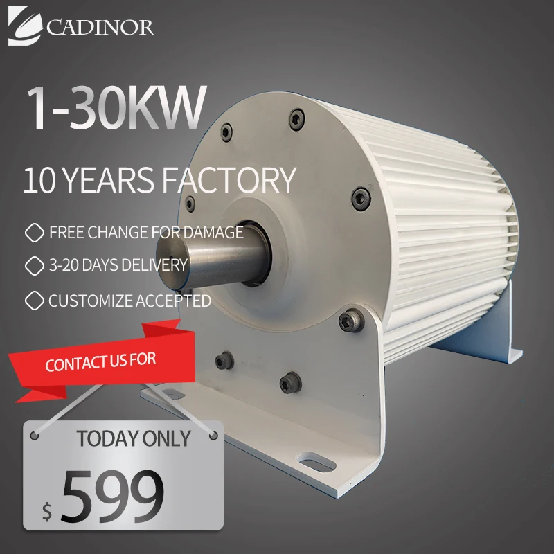 Low-PRM-10KW-Rare-Earth-Permanent-Magnet-Generator-10000W-20KW-48V-96V ...