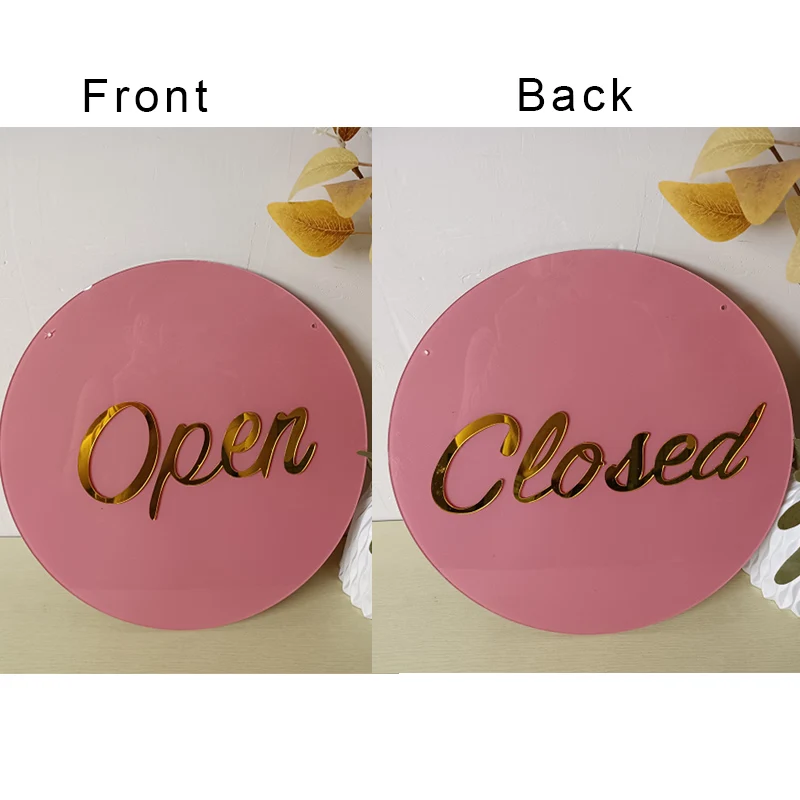 Double-layere-3D-Open-closed-Acrylic-Business-sign-Boutique-Salon-Store ...