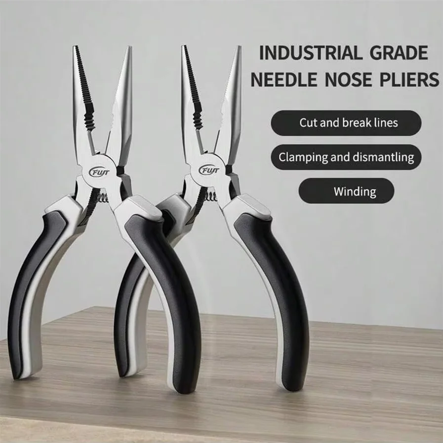 1pc, 6 Inch Long Pointed Nose Pliers, Industrial Grade Pliers, DIY ...