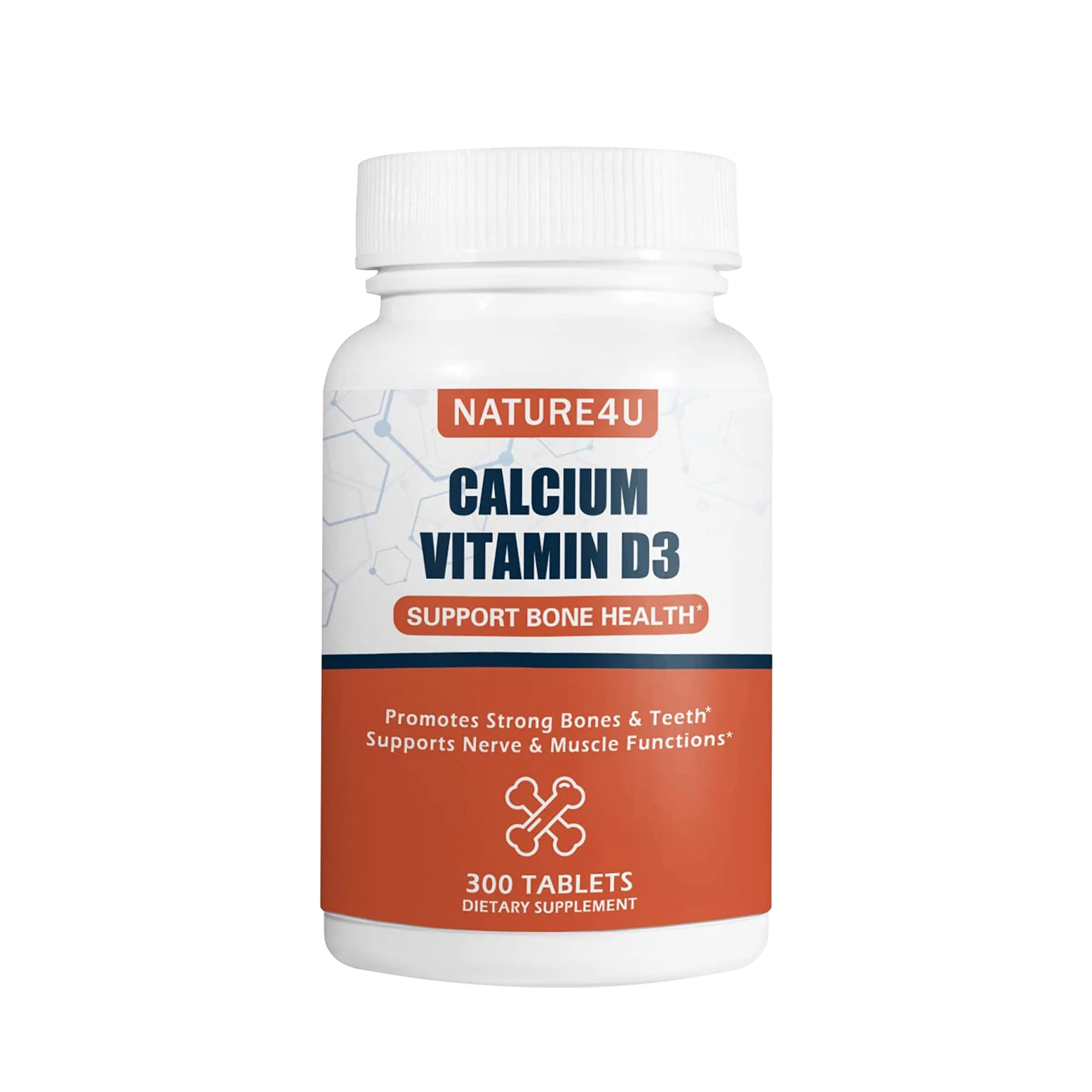 Calcium 1000 mg with Vitamin D3, Bone Health Supplement for Adults ...