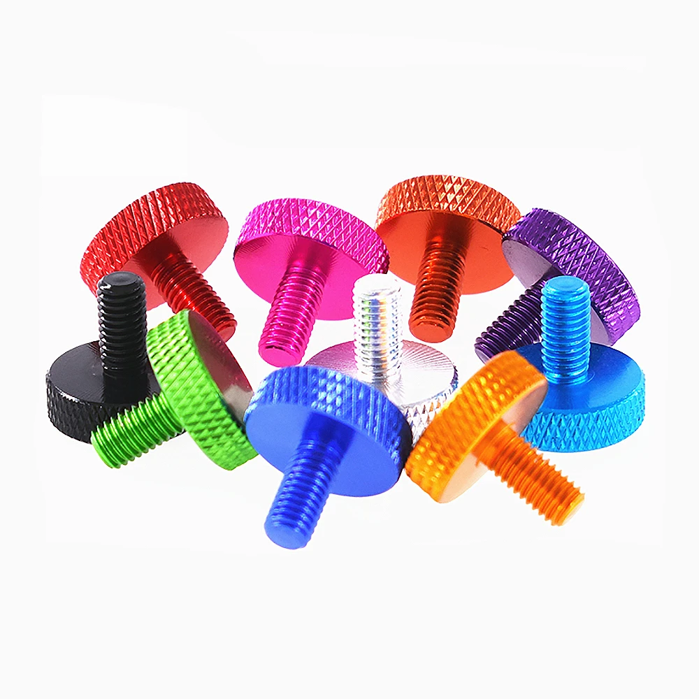1pcs M2 M2.5 M3 M4 M5 Colourful Thumb Screw Aluminum Alloy Flat Head ...