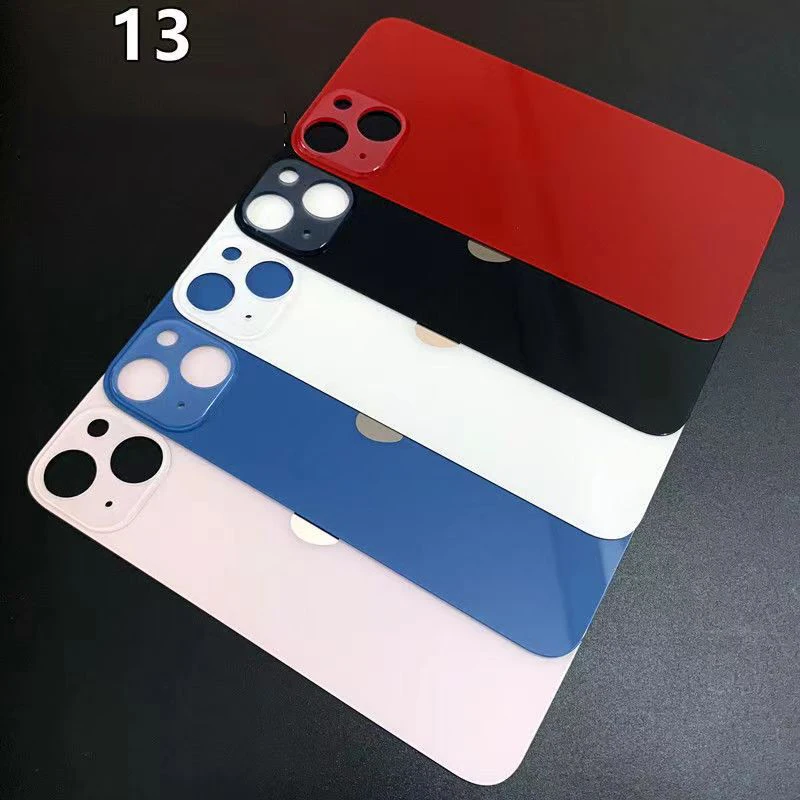 For iPhone 13 13mini Back Cover Glass Back Door Case Frame Back Case ...