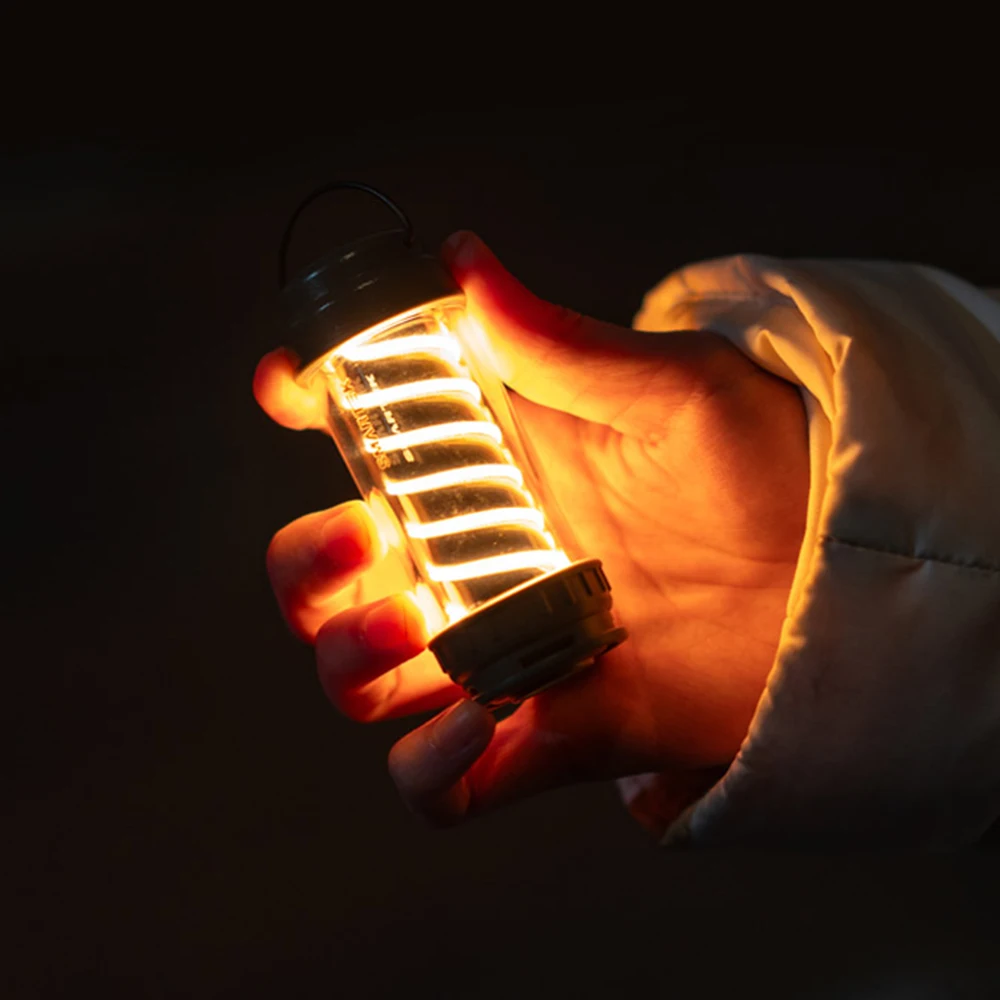 브랜드비교 스마텍 LED 캠핑 랜턴, 에디슨 전구, 휴대용 무드등, 야외용 손전등 STLT-C01