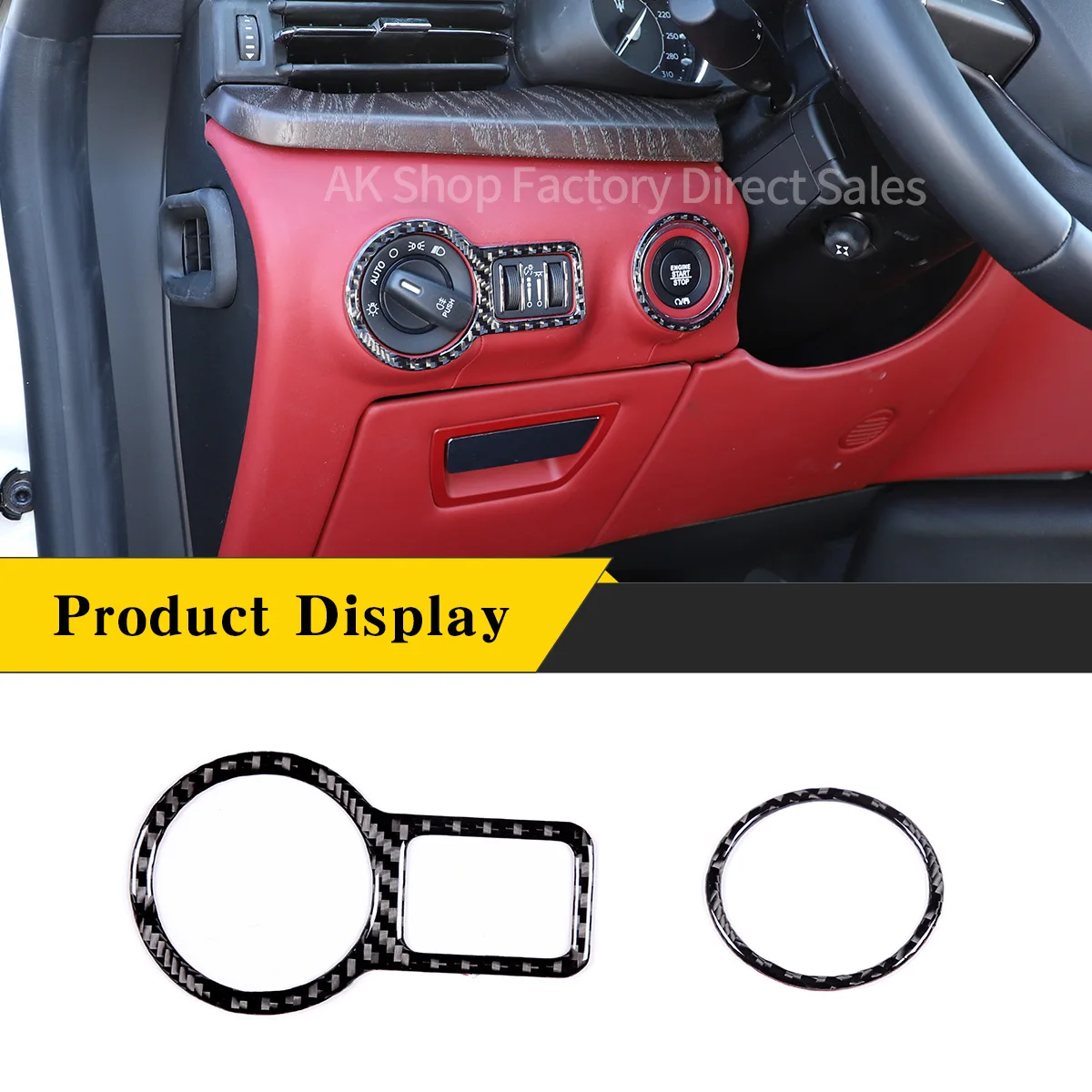 For Maserati Ghibli Quattroporte 2014-2022 Soft Carbon Fiber Car Engine ...