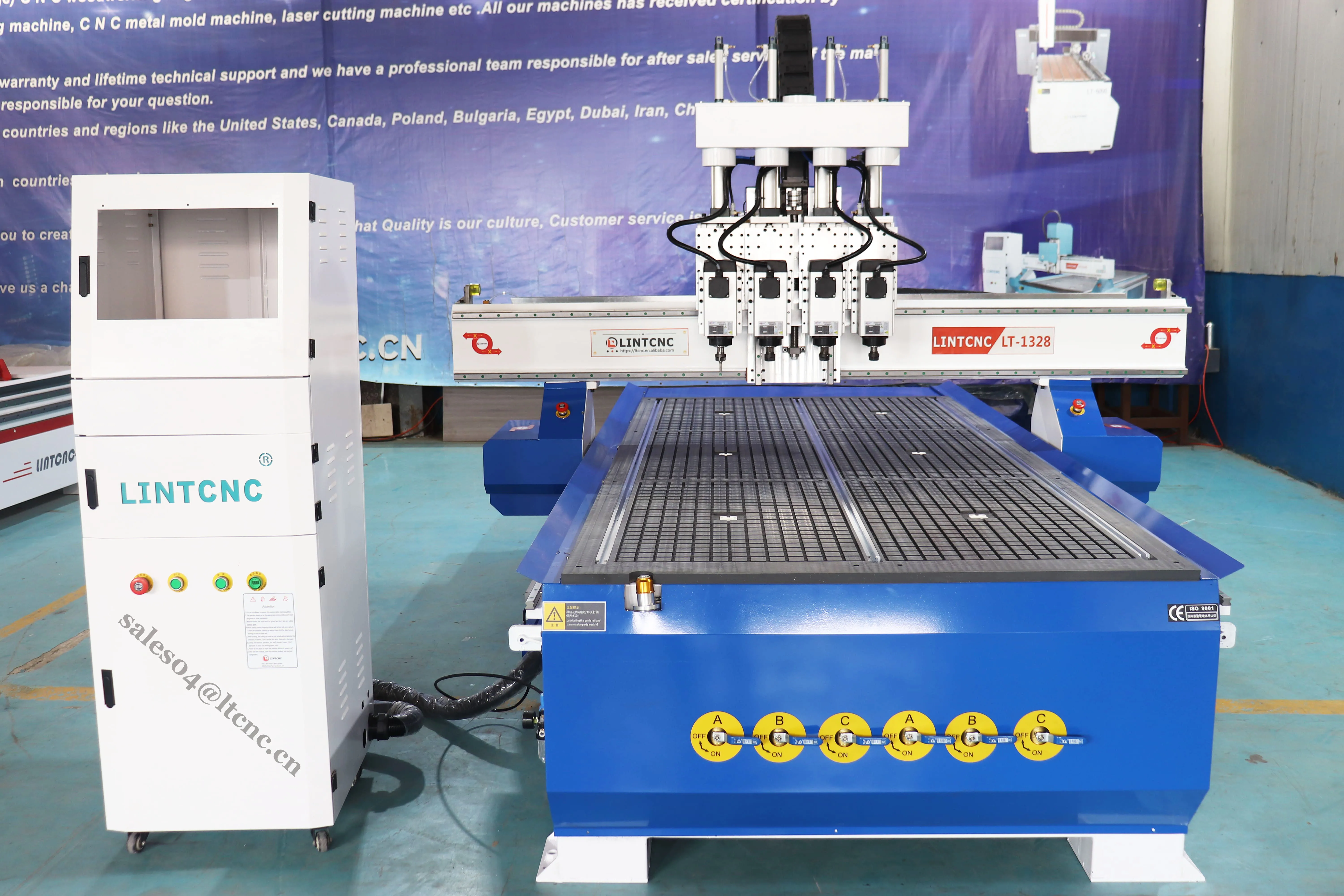 cnc router bed 4*8 1325 woodworking cnc aluminum router cnc madera 3d ...