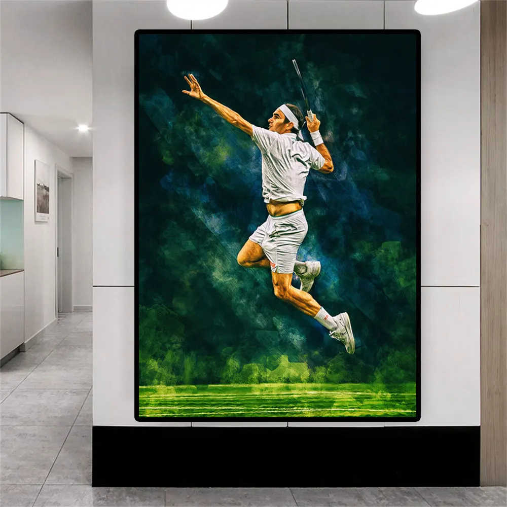Great-Tennis-Player-Wall-Art-Picture-Canvas-Wonderful-Tennis ...