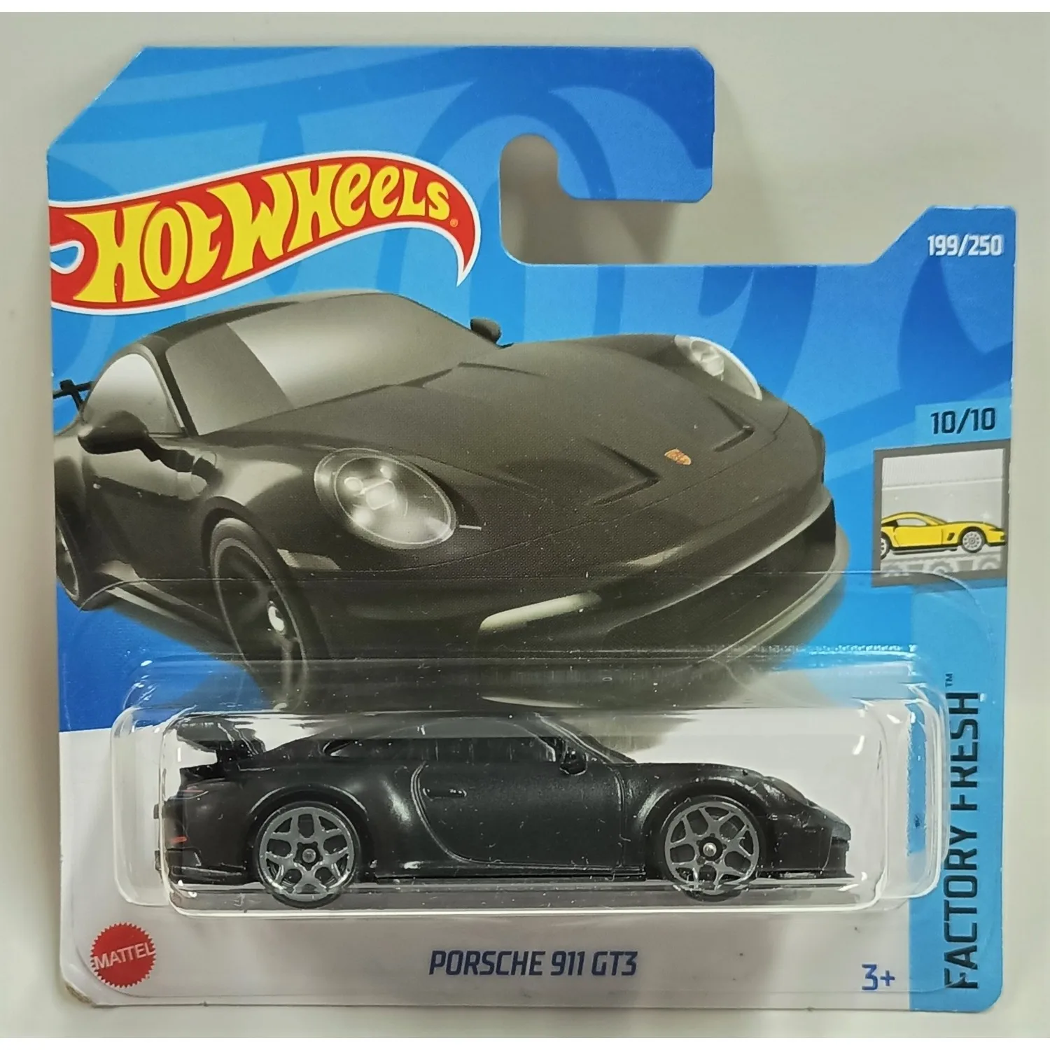 Hot Wheels Porsche 911 Gt3 Black 1/64 Scale Metal Model Car 7 cm ...