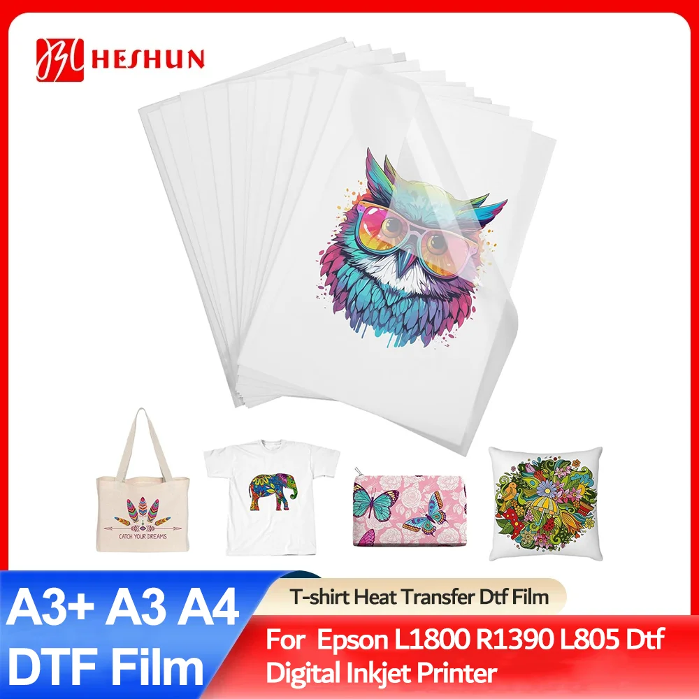 Dtf Paper Transfer Pet Film A3 A4 A3+ Sheet T-shirt Heat Transfer Dtf ...