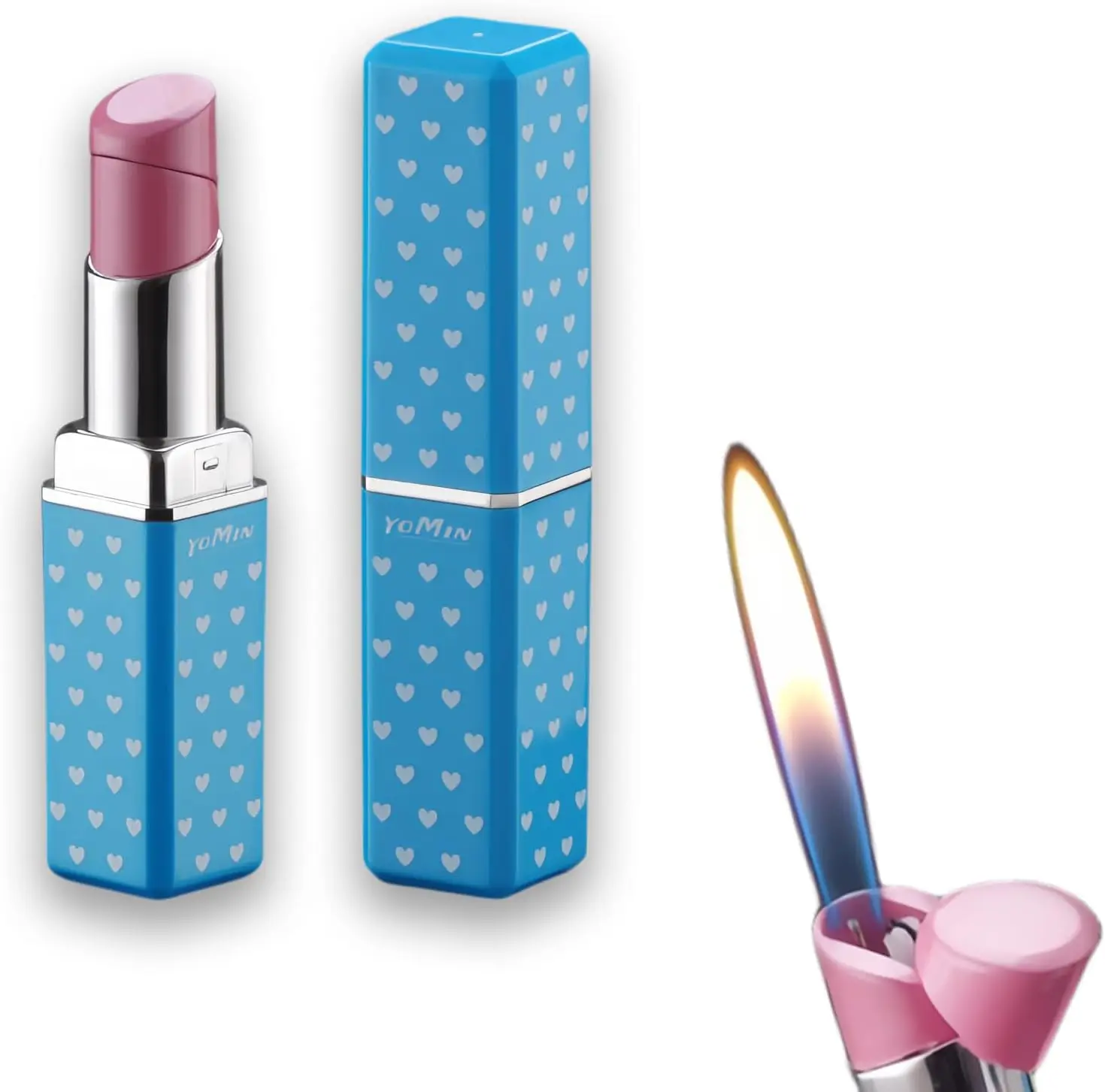 Lady-Lipstick-Butane-Lighter-Lipstick-Lighter-for-Women-Refillable ...