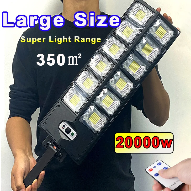 20000Watts Solar Street Light 504LED Outdoor Solar Lamp1000000Lumen ...
