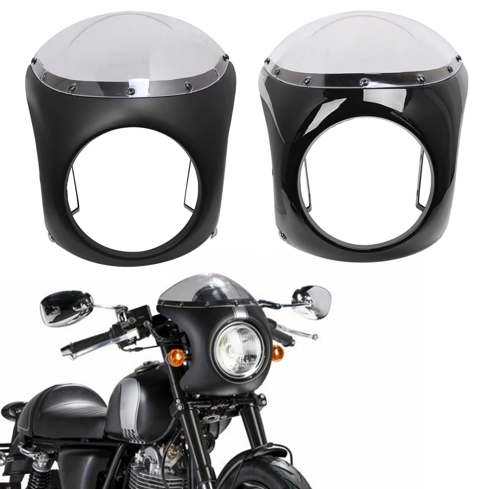 7-Motorcycle-Headlight-Fairing-Screen-Detachable-Cover-Shield-with ...