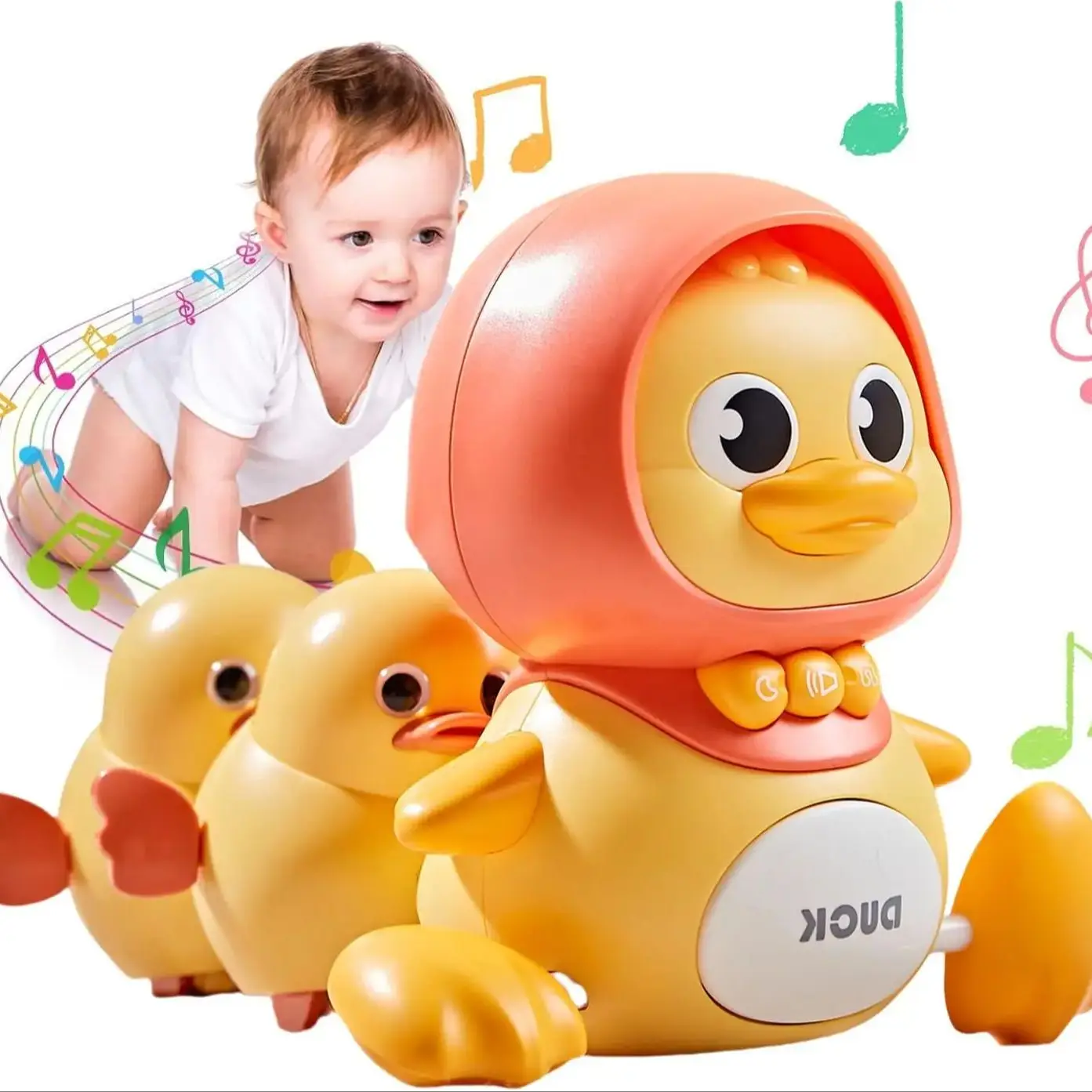 Baby-Crawling-Toys-Musical-Duck-Walking-Toys-Early-Learning-Interactive ...