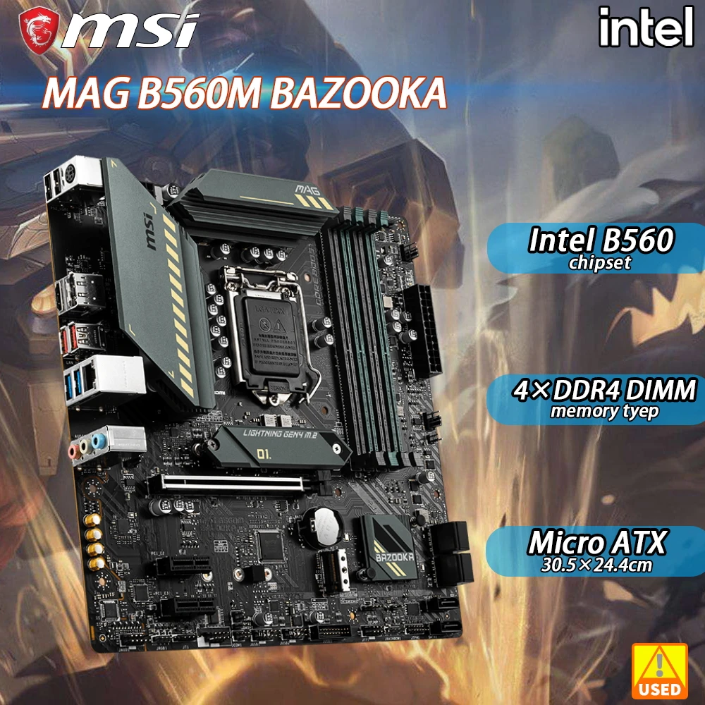 Placa-m-e-MSI-MAG-B560M-BAZOOKA-Chipset-Intel-B560-CPU-11-Gera-o-DDR4 ...