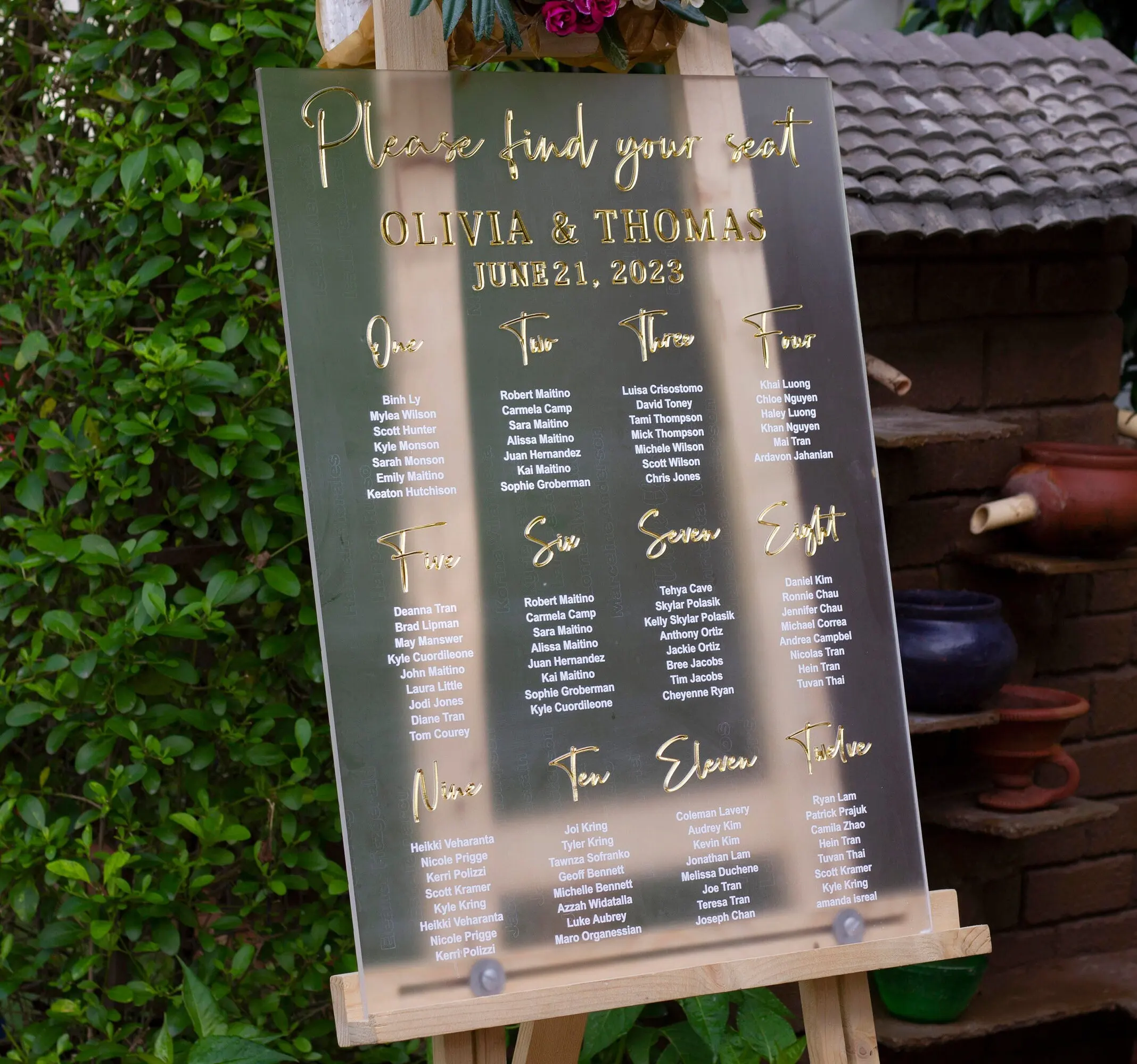 Frosted-Acrylic-Seating-Chart-Custom-Seating-Chart-Frosted-Acrylic ...