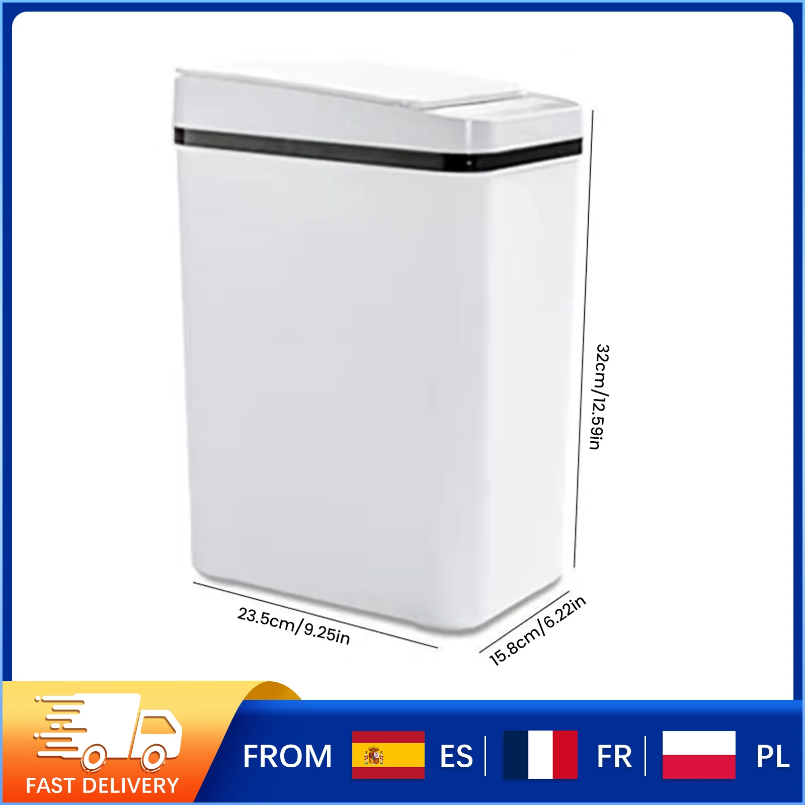 12L Smart Motion Sensor Trash Can,Automatic Touchless Waste Bin with ...