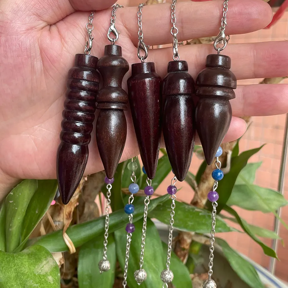 Natural-Wooden-Pendulum-for-Divination-Dowsing-Egyptian-Wood-Pendulums ...