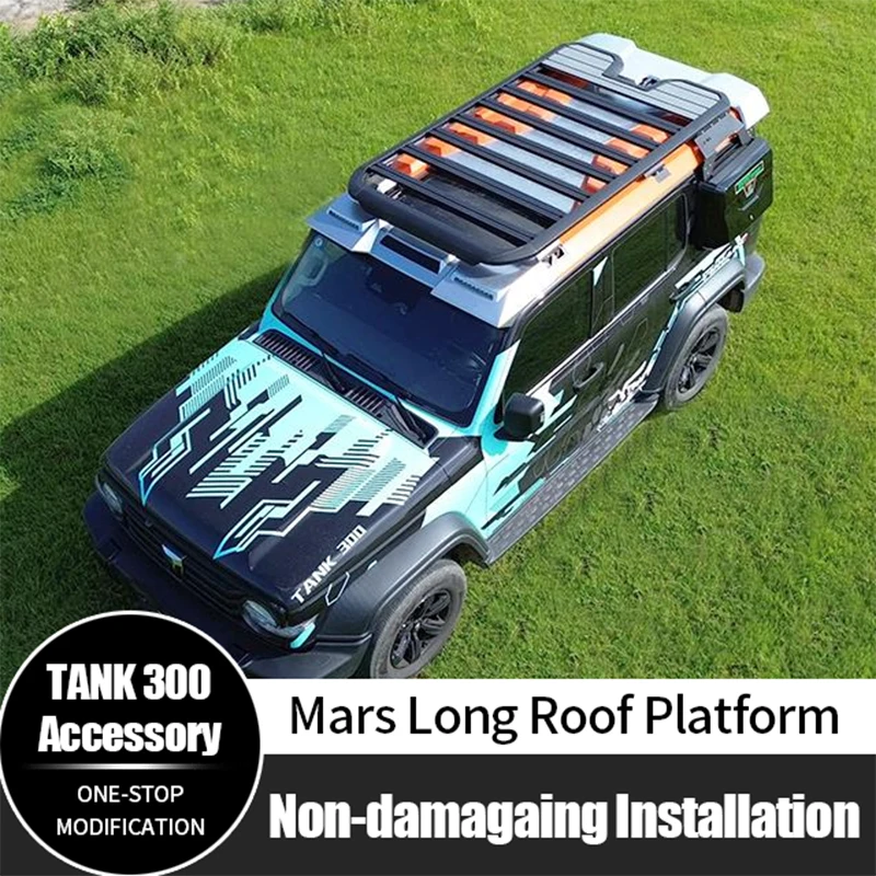 New-Design-Aluminum-Alloy-No-Drilling-Mars-Long-Roof-Luggage-Rack ...