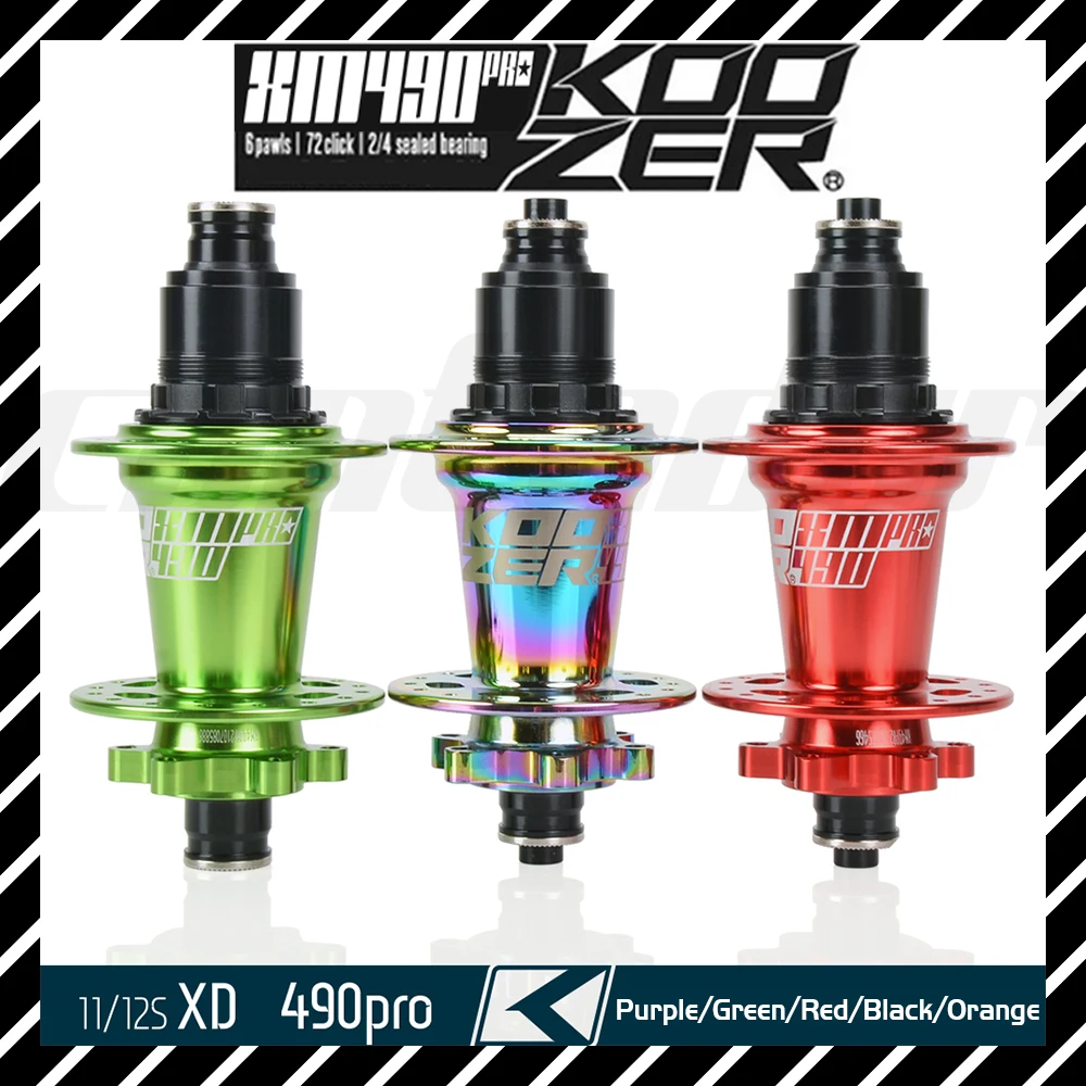 Koozer xm490pro eixo traseiro xd mtb cubo de bicicleta 28h 32 36 ...