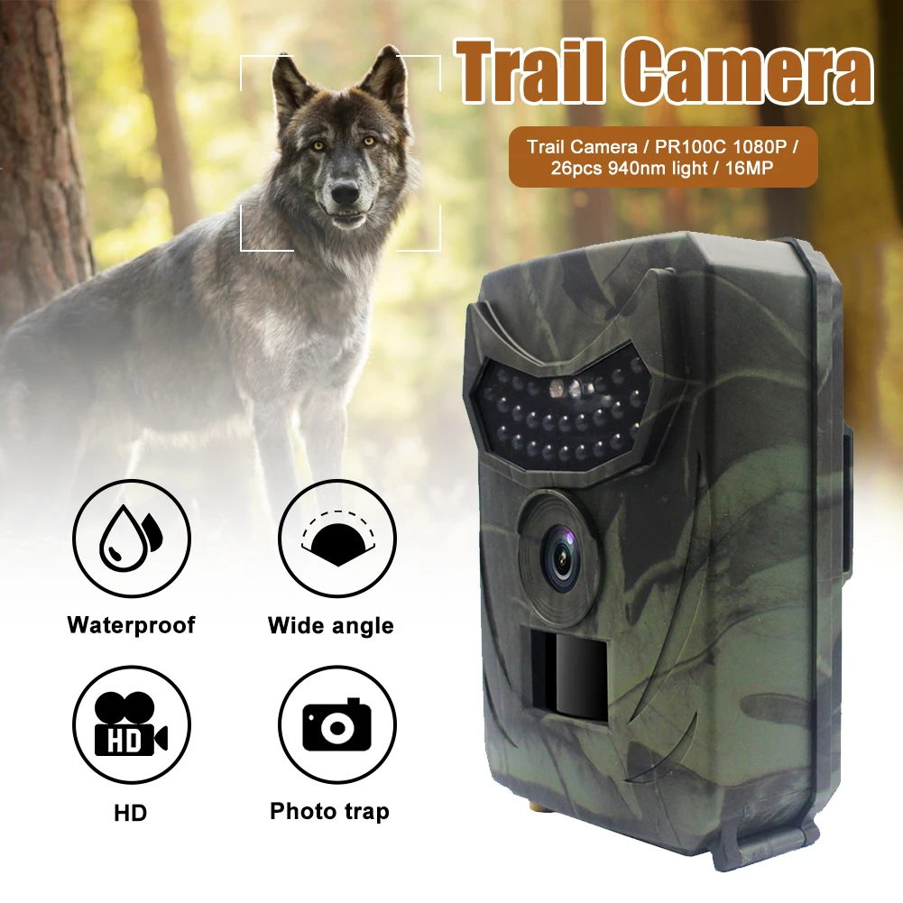 Outdoor Hunting Camera 12MP Wildlife Detector Camera 1080P Waterproof ...