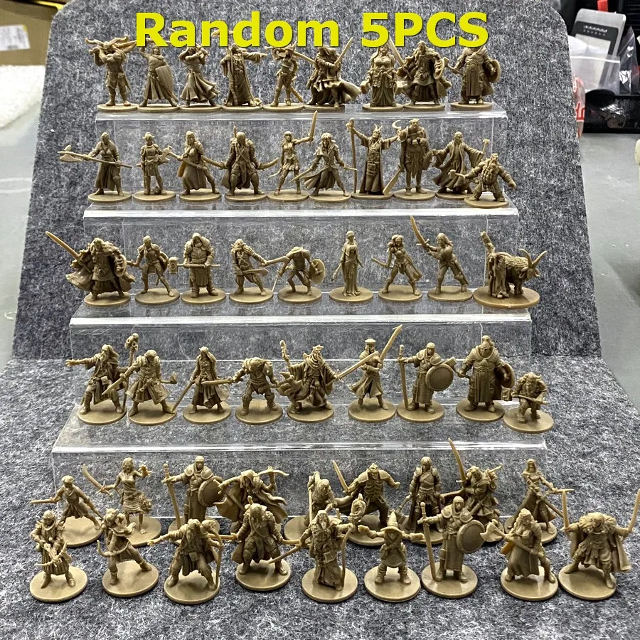 Random 5PCS Warriors Heroes Survivor Zombicide Green Horde Black Plague ...