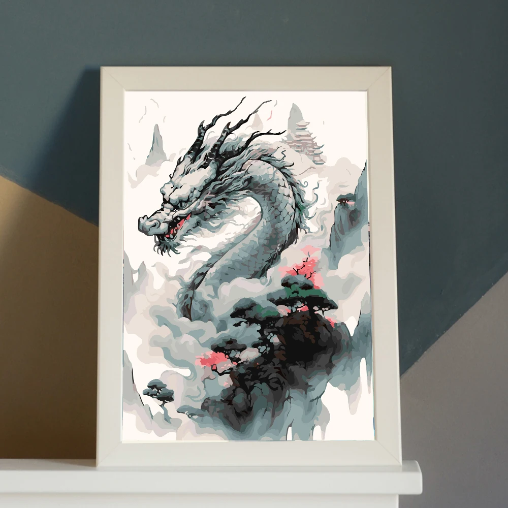 Chinese Dragon Ink Painting