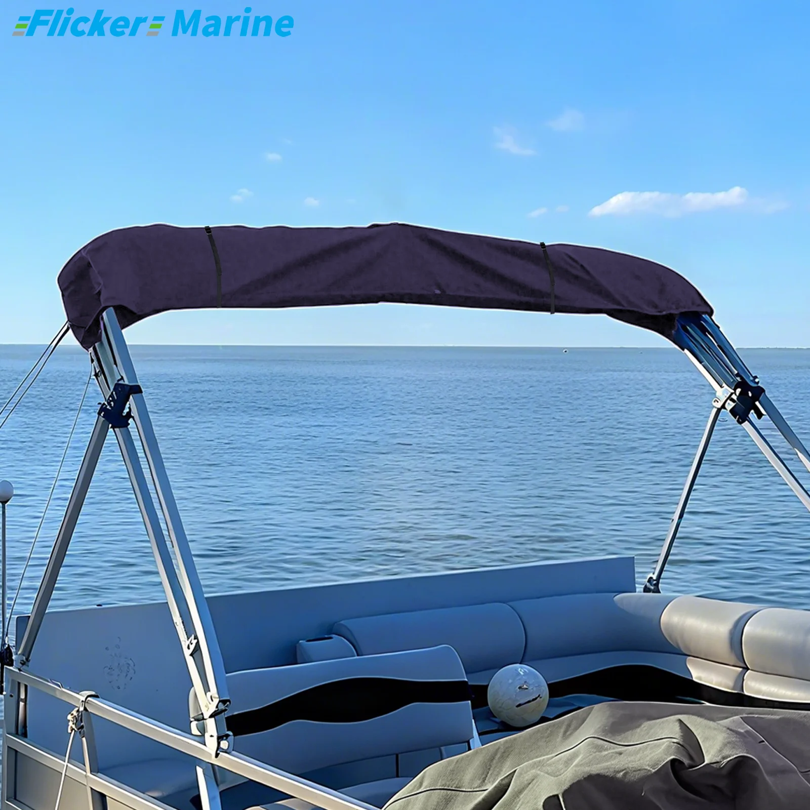 Flicker Marine Bimini Cover Storage Bag, Compact Waterproof Sun-Proof ...