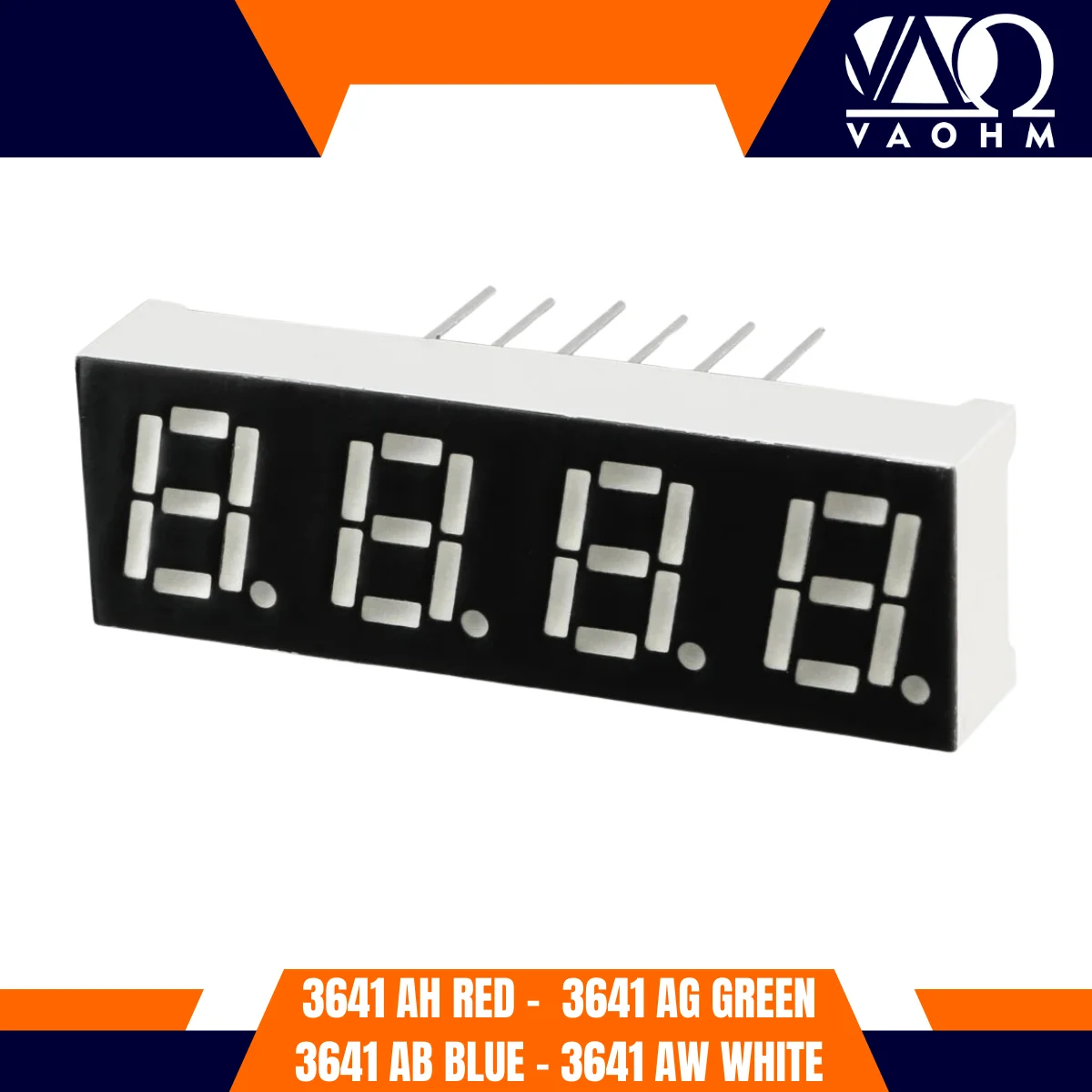 10PCS-3641AH-3641AB-3641AG-3641AW-0-36-Inch-Common-Cathode-Four-Digit ...