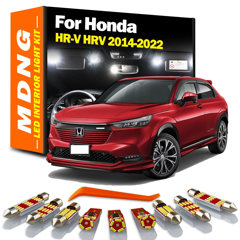 MDNG-12Pcs-LED-Interior-Map-Dome-Sun-Visor-Light-Kit-For-Honda-HR-V-HRV ...