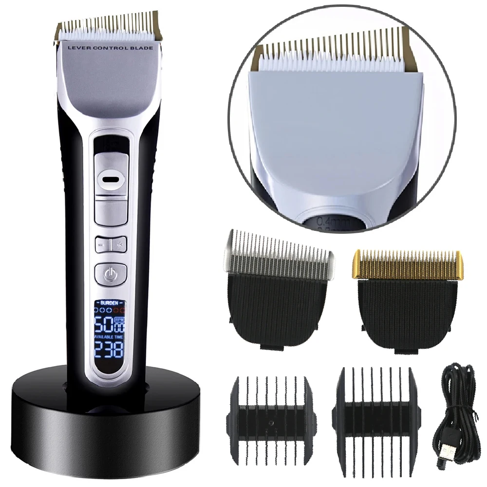 Electric-Hair-Clipper-Unique-Shaped-Moving-Blade-Hair-Trimmer-LCD ...