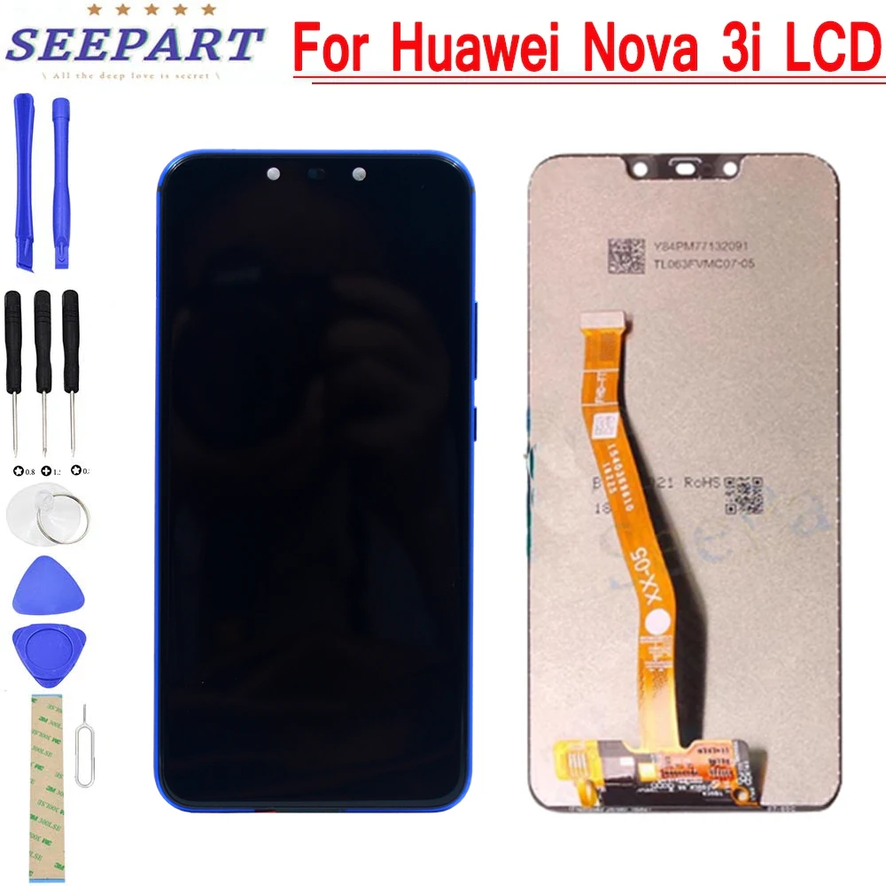 Tested Lcd For Huawei Nova 3i Display Touch Screen For Huawei Nova 3i ...