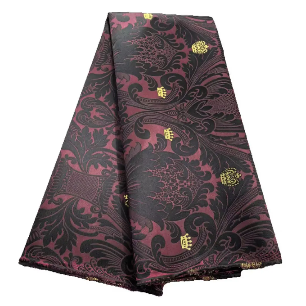African-Damask-Aso-Oke-Fabric-5Yards-Thick-Quality-2024-Jacquard ...